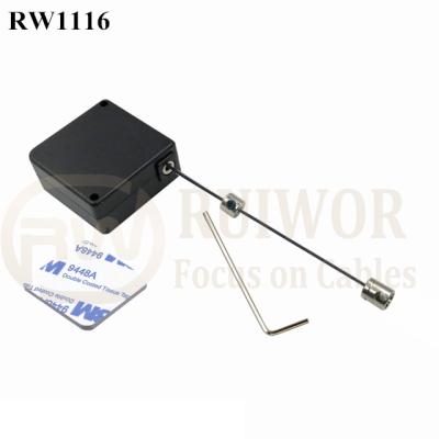 China RuiWor RW1116 Square Spring Cable Cord Retractor Plus Side Hole Hardwar for sale