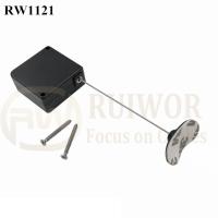 China RuiWor RW1121 Square Security Anti Theft Cable With ABS Plate End Fitting For Retail Stores Secure Display for sale