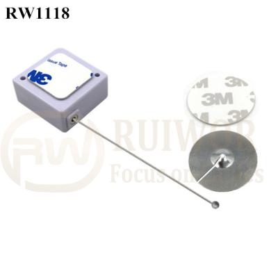China RuiWor RW1118 Square Security-Pulling Box Anti Theft Rope With Short Metal Plate End Fitting Used In Security Solutions for sale