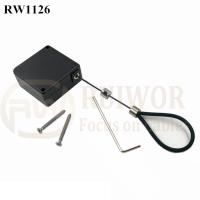 China RuiWor RW1126 Square Security-Pulling Box Anti Theft Pulling-Box With Loop End Fitting For Retail Product Positioning for sale