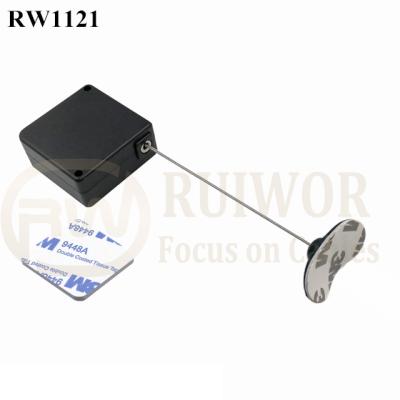 China RW1121 Square Retail Security Tether Plus 33x19MM Oval Sticky Flexible Rubber Tips For Stores Secure Display for sale