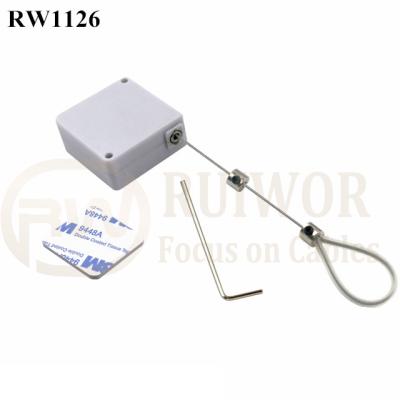 China RuiWor RW1126 Square Retractable Pull Cord Plus Adjustable Stainless Steel Wire Loop Clad Silicone Hose For Product Positioning for sale