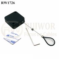 China RW1726 Square Security Tether Plus Adjustable Stainless Steel Wire Loop Coated Silicone Hose for sale