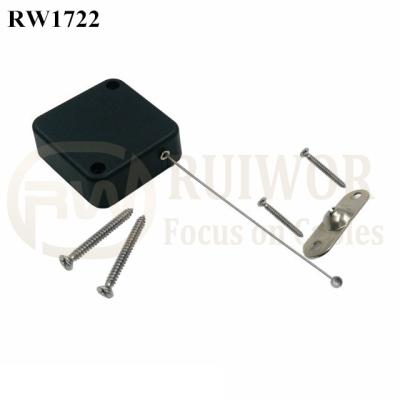 China RW1722 Square Security Tether Plus 10x31MM Two Screw Perforated Oval Metal Plate Connector Installed By Screw for sale