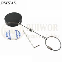 China RW5315 Round Security Display Tether Plus Wire Rope Ring Catch for sale