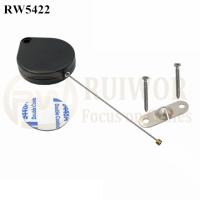 China RW5422 Heart-Shaped Security Pull Box Plus 10x31MM Two Screw Perforated Oval Metal Plate Connector Installed By Screw for sale