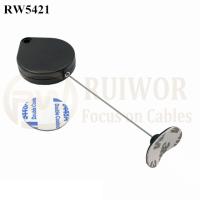 China RW5421 Heart-Shaped Security Pull Box Plus 33X19MM Oval Sticky Flexible Rubber Tips for sale