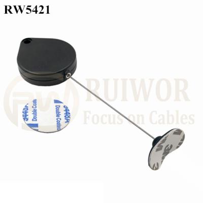 China RW5421 Heart-Shaped Security Pull Box Plus 33X19MM Oval Sticky Flexible Rubber Tips for sale