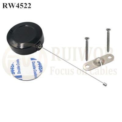 China RW4522 Round Display Pull Box Plus 10x31MM Two Screw Perforated Oval Metal Plate Connector Installed By Screw for sale