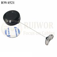China RW4521 Round Display Pull Box Plus 33x19MM Oval Sticky Flexible Rubber Tips for sale