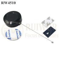 China RW4510 Round Display Pull Box Plus 25X15mm Rectangular Adhesive ABS Plate for sale