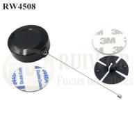 China RW4508 Round Display Pull Box Plus Dia 38mm Circular Sticky Flexible ABS Plate for sale