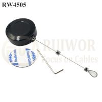 China RW4505 Round Mini Display Pull Box Plus Adjustalbe Lasso Loop End By Small Lock And Allen Key for sale