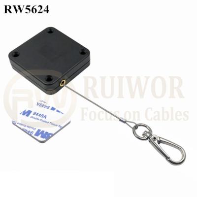 China RW5624 Square Heavy Duty Retractable Cable Plus Key Hook for sale
