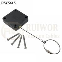 China RW5615 Square Heavy Duty Retractable Cable Plus Wire Rope Ring Catch for sale