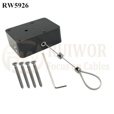 China RW5926 Cuboid Heavy Duty Retractable Tether Function Optional Plus Adjustable Wire Loop Coated Silicone Hose for sale