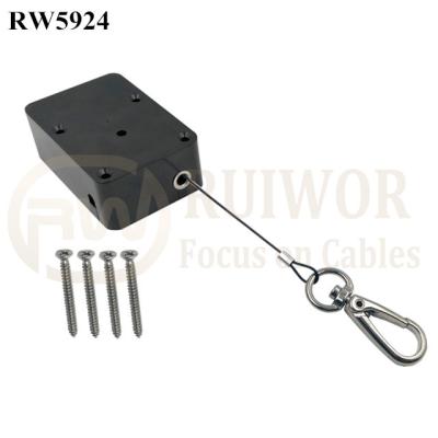 China RW5924 Cuboid Heavy Duty Retractable Tether Stop Function Optional Plus Key Hook for sale