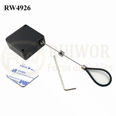 China RW4926 Square Ratcheting Retractable Tether Plus Stop Function And Adjustable Wire Loop Coated Silicone Hose for sale