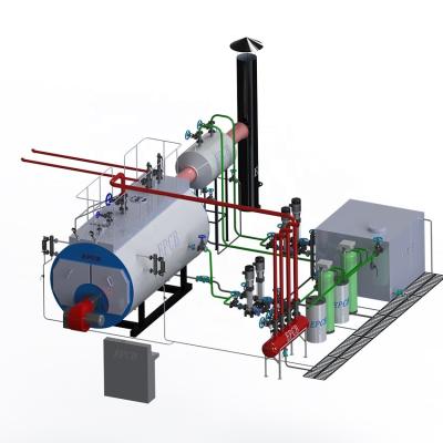China Automatic Industrial Diesel Gas Boiler Steam Boiler 6 Ton Coal Fired Burner for sale
