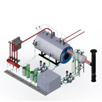 China Fire Tube Three Pass Natural Gas Fired 10ton/Hr Steam Boiler for Textile Industrial for sale