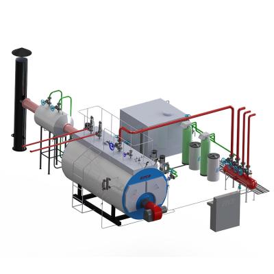 China 10 Ton Automatic Horizontal Industrial Steam Boiler Gas Oil Fired Rice Mill Use for sale