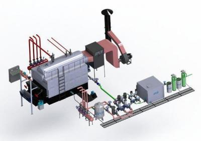 China EPCB Chain Grate Coal Fired Boiler / Single Drum Hot Water Boiler for sale