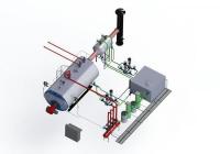 China Commercial Industrial Diesel Oil Fired Steam Boiler Fuel Saving 3 Pass Fire Tube Boiler for sale