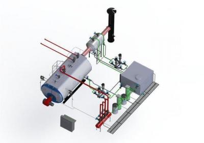 China Commercial Industrial Diesel Oil Fired Steam Boiler Fuel Saving 3 Pass Fire Tube Boiler for sale