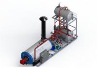 China Free Installation Gas Fired Hot Oil Heater Oil On Demand Water Heater For Food Industry for sale