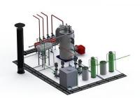 China EPCB Vertical Oil Gas Power Steam Boiler With Fire Tube Structure for sale