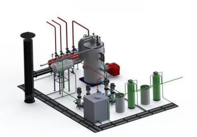 China EPCB Vertical Oil Gas Power Steam Boiler With Fire Tube Structure for sale