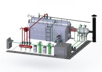 China Industrial Water Tube Oil Gas Fired Steam Boiler Double Drums D Type Industrial Steam Boilers for sale