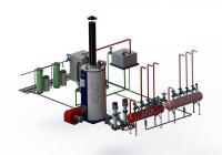 China EPCB Oil Gas Fired Hot Water Boiler Vertical Type Fire Tube Structure Coal Back Boiler for sale
