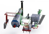 China Industrial Gas Fired Hot Water Furnace Horizontal Wet Back Fire Tube Structure for sale