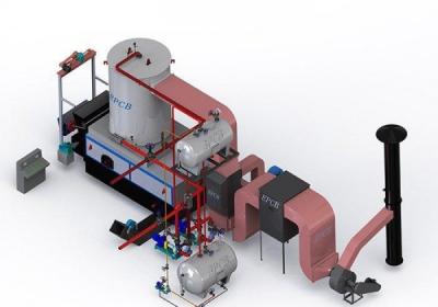 China Vertical Biomass Fired Boiler Chain Grate Hot Oil Boilers System for sale