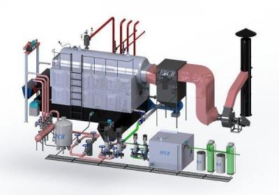 China EPCB Chain Grate Biomass Fired Boiler Horizontal Hot Water Boiler for sale