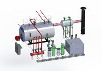 China Fish Meal Factory Gas Fired Steam Boiler Three Pass EAC ASME Approved for sale