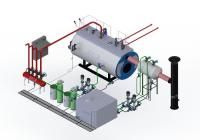 China Customized Design Gas Fired Steam Boiler Three Pass For Sugar Industry for sale