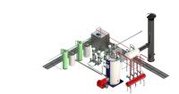 China 100kg Small Vertical Industrial Steam Boiler Gas Powered Vertical Steam Generator for sale