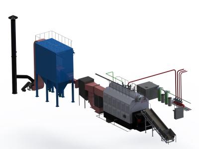 China Double Drums Water Tube Steam Generator 2 Pass Fire Tube Boiler for sale