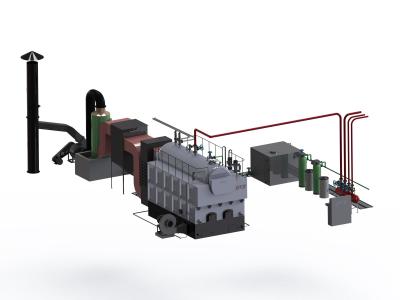 China Single Drum Chain Grate Coal Fired Hot Water Boiler Automation Coal Fired Water Heater for sale
