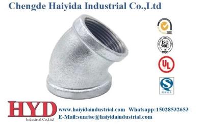 China 1/8 Inch 6 Inch NPT Standard Malleable Iron Pipe Fitting for HVAC Black/Galvanized Finish for sale
