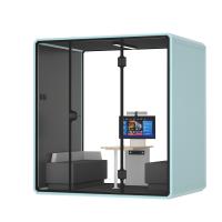 China Model XL Smart Sound Proof Meeting Booth Aluminum Frame Office Pod Soundproof for sale
