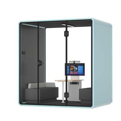 China Model XL Smart Sound Proof Meeting Booth Aluminum Frame Office Pod Soundproof for sale