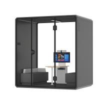 China Grey Color Sound Proof Meeting Room Model XL Silence Acoustic Office Pods for sale