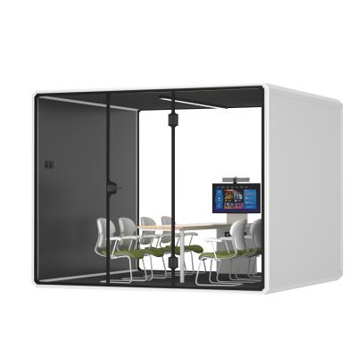 China Office Noise Cancelling Acoustic Work Pods With Magnetic Seal Glass Door for sale