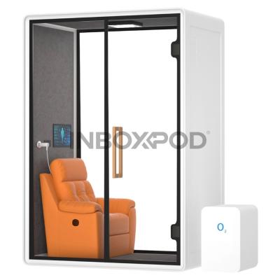 China Compact Personal Soundproof Sleeping Pod Single Seat Oxygen Pod for sale