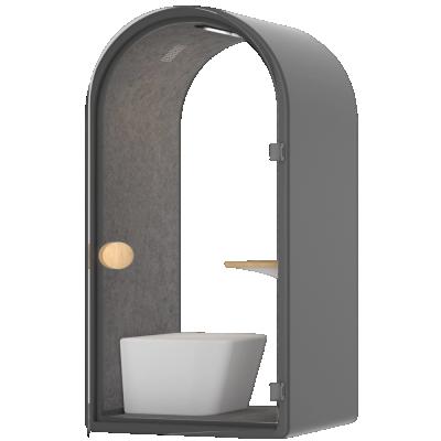 China Aluminum Frame Study Pods Sound Absorbing Home Soundproof Glass Cabin for sale