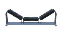 China Rubber Material Buffer Roller Conveyor Spare Parts Trough Model 108mm Diamater for sale