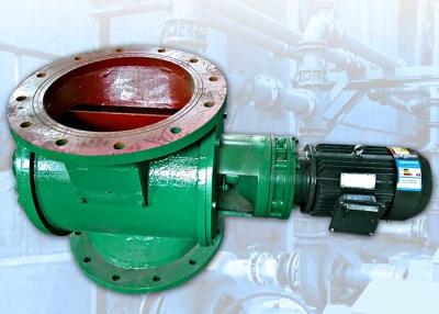 China DN300 Discharge Rotary Valve Bulk Material With Speed Reducer for sale